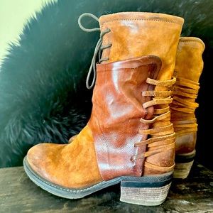 A.S.98 | Shoes | As98 All Leather Lace Up And Zip Handmade In Italy ...